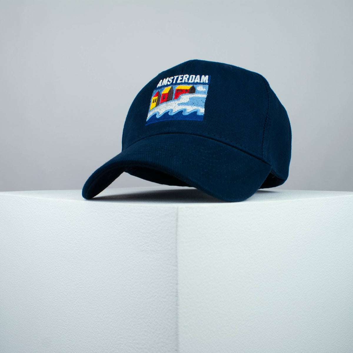Amsterdam Baseball Cap Retro City Collection Hatty Hats Embroidery