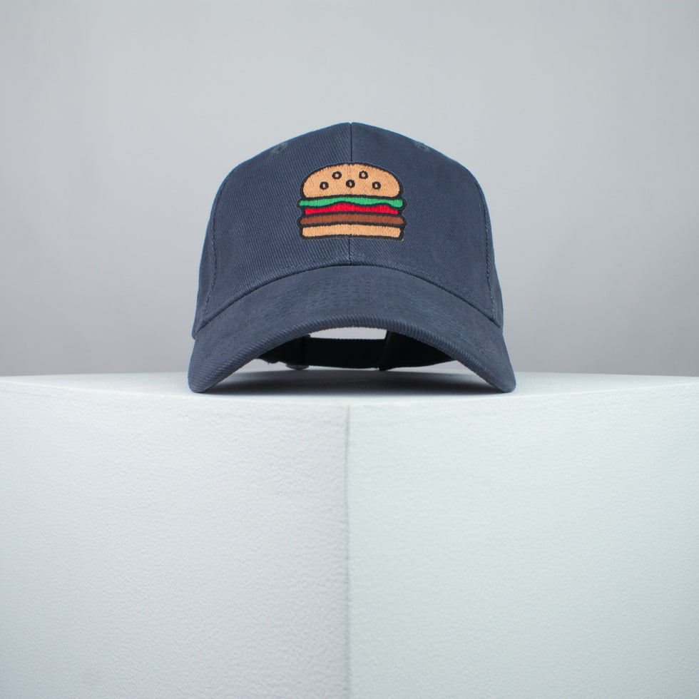 Burger Baseball Cap – Hatty Hats Embroidery