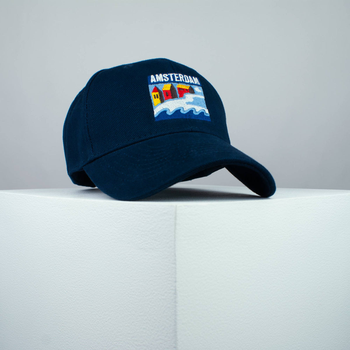 Amsterdam Baseball Cap - Retro City Collection – Hatty Hats Embroidery