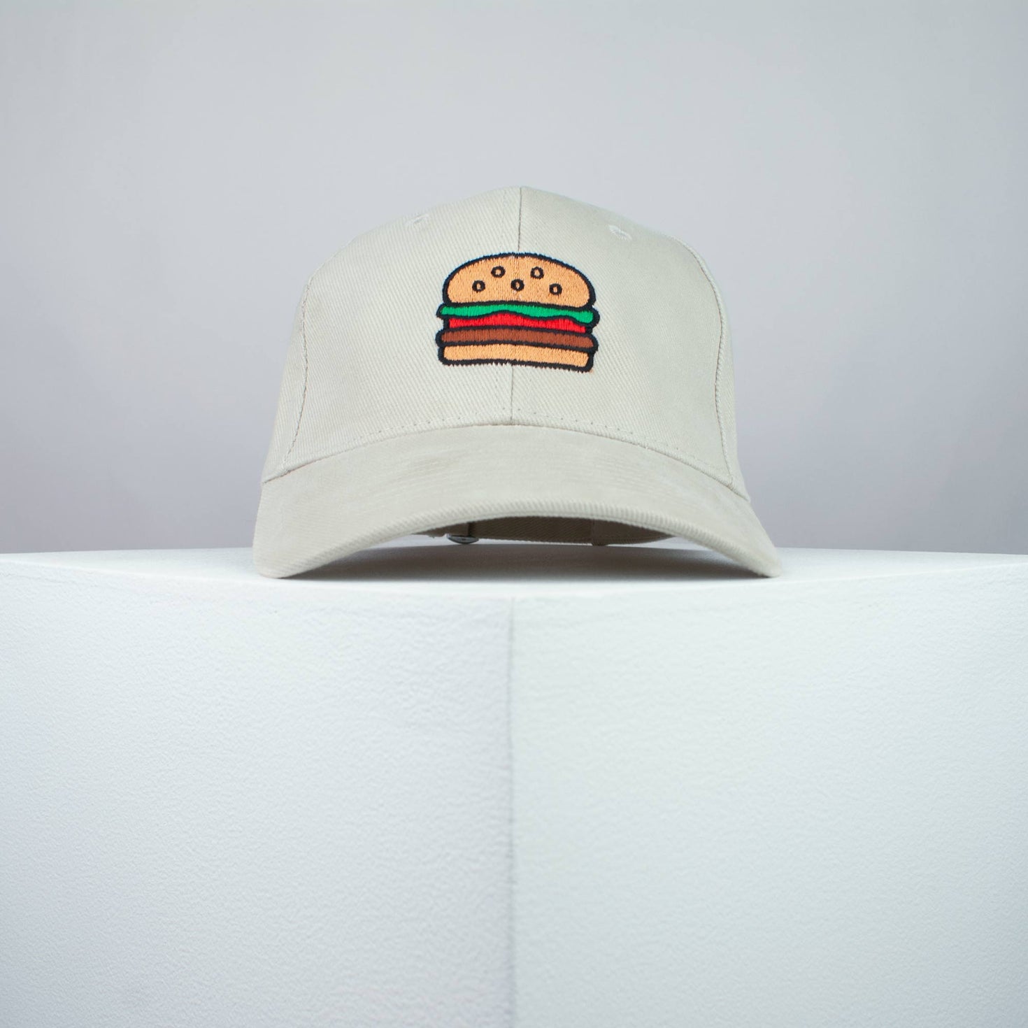 Burger Baseball Cap – Hatty Hats Embroidery