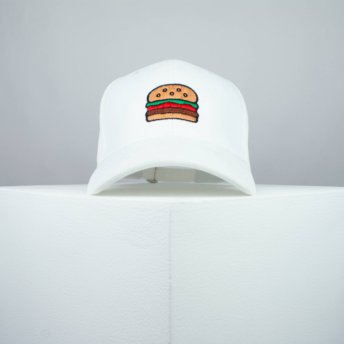 Burger Baseball Cap – Hatty Hats Embroidery