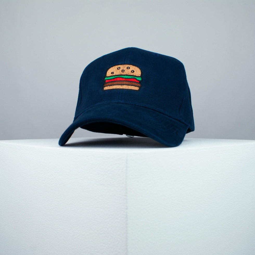 Burger Baseball Cap – Hatty Hats Embroidery