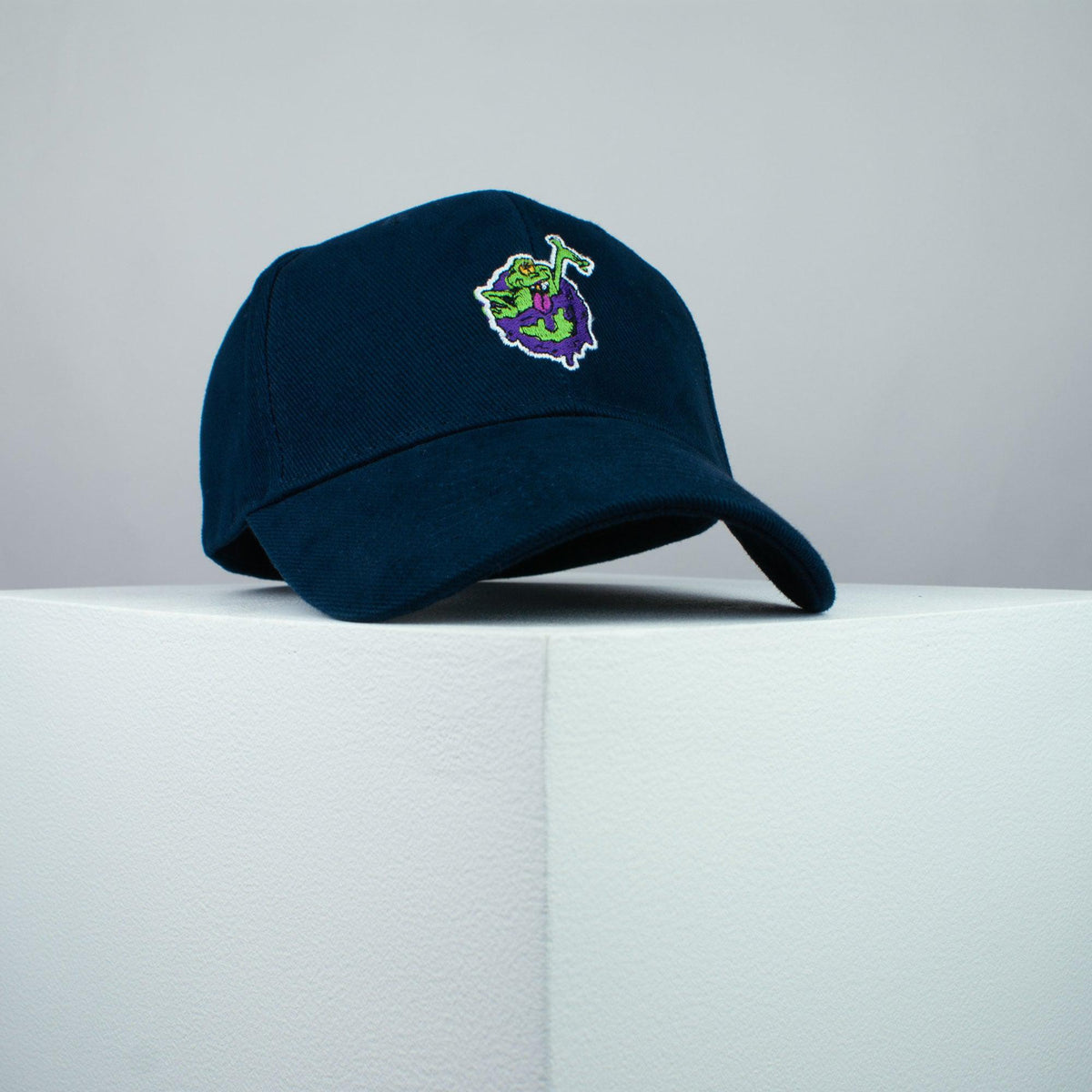 Ghostbusters Slimer Baseball Cap - Movie Collection – Hatty Hats Embroidery
