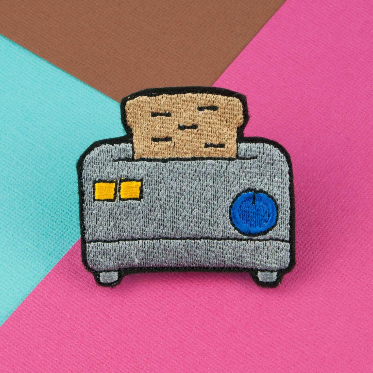 Toaster Iron on Patch – Hatty Hats Embroidery